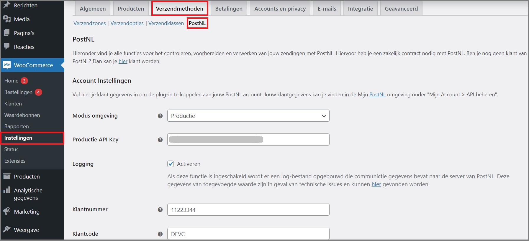 PostNL WooCommerce Manual
